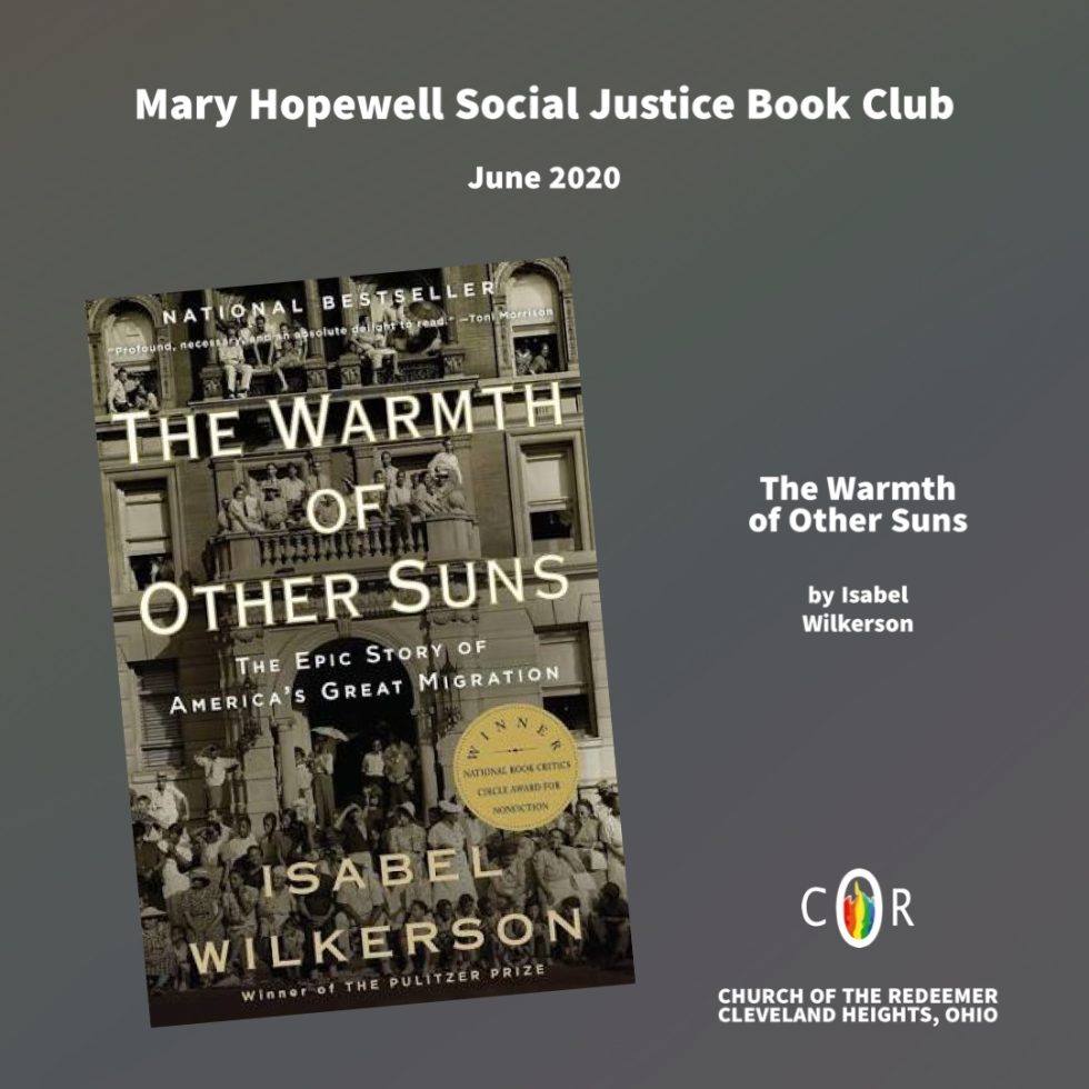 Mary Hopewell Social Justice Book Club | Church of the Redeemer UMC